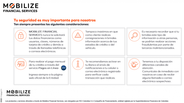 Tips de seguridad – Mobilize Financial Services