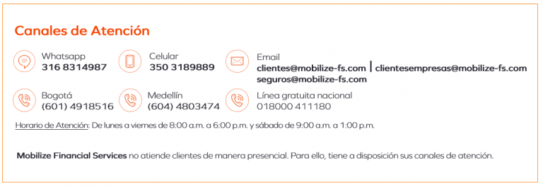 Contacto – Mobilize Financial Services